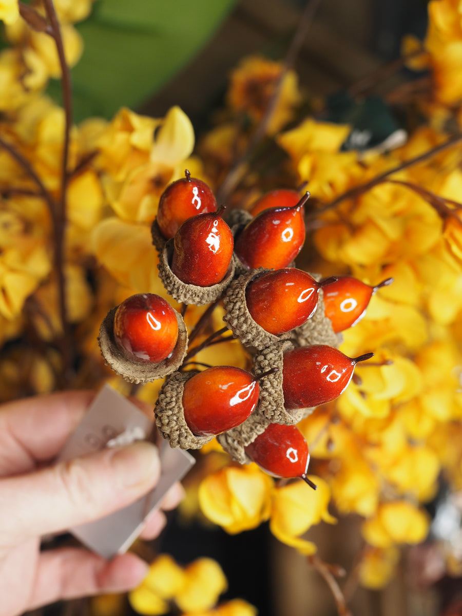 Glossy acorn pick | Autumn decor | Osborne & Co.