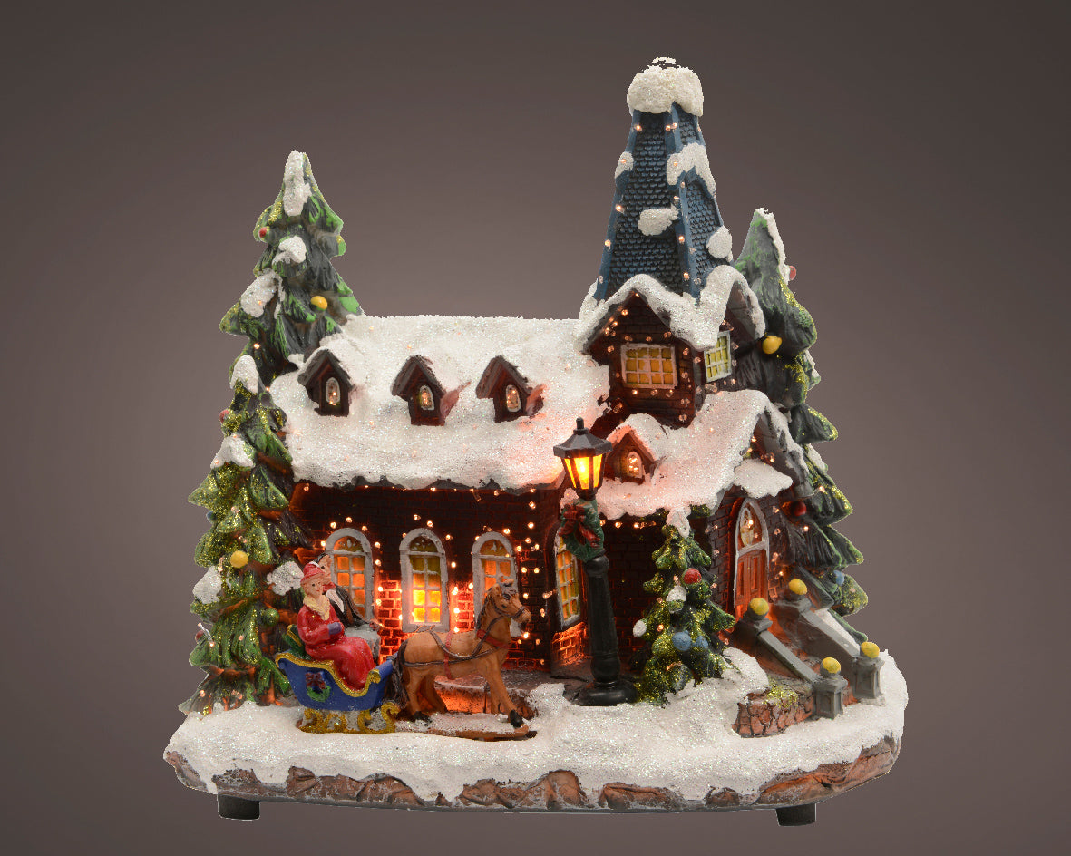 Festive light up church | Christmas decor | Osborne & Co.