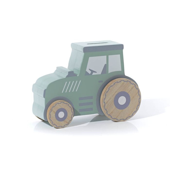 Mini farm wooden tractor money box | Kids gifting | Osborne & Co.