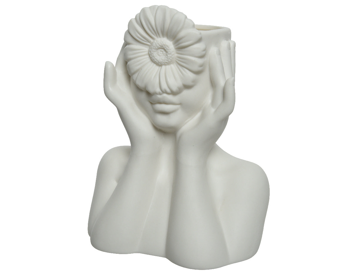 Female face ceramic vase | Vases & Ginger jar | Osborne & Co.